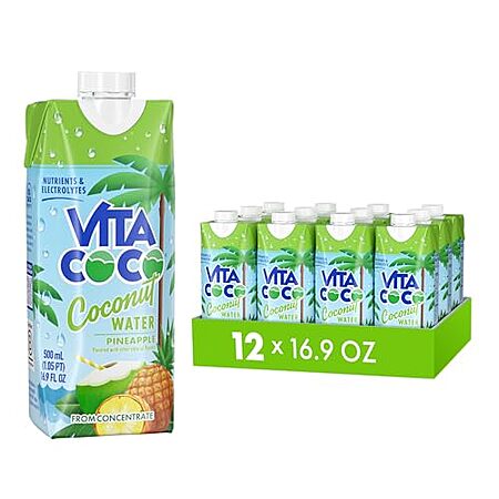 $20.04 | 12-Pack 16.9-Oz Vita Coco Coconut Water (Pineapple) at Amazon ...