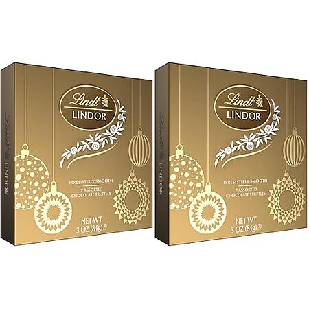 $7.80 | 2-Pack 3-Oz Lindt LINDOR Holiday Assorted Chocolate Candy ...