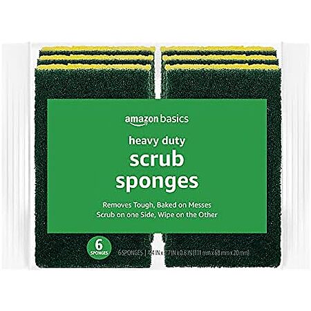[S&S, AC] $2.19* | 6-Count Amazon Basics Heavy Duty Sponges at Amazon ...
