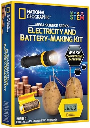 $19.85 | National Geographic Battery Making Kit: Potato Clock and Penny ...