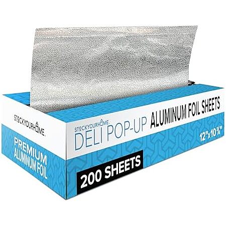 [Prime, S&S, AC] $8.77* | 200-Count 12" Pre-Cut Deli Aluminum Pop Up ...