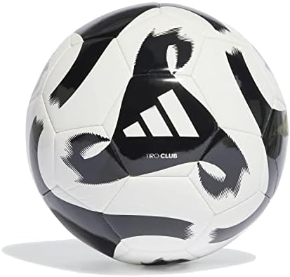 adidas Tiro Match Soccer Ball (Size 4, White/Black/Club) - 2026-02-13