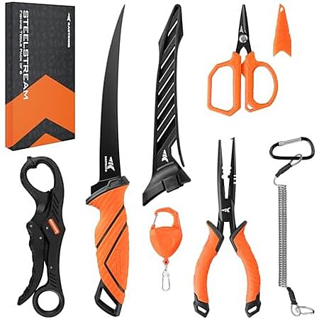 [Lightning Deal] $23.65* | 6-Pc KastKing SteelStream Fishing Tool Kit ...