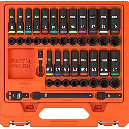 $129.98* | 44-Pc KNECT 3/8" Deep & Shallow Impact Socket Set (SAE ...