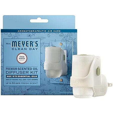 Mrs. Meyer's Clean Day Premium Scented Oil Diffuser Kit (Rain Water ...