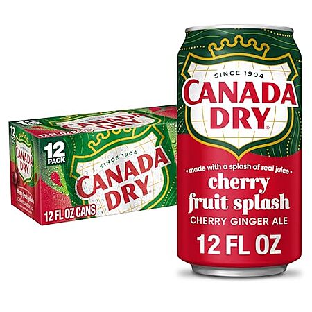 12-Pk 12-Oz Canada Dry Cherry Ginger Ale (Fruit Splash) - 2026-05-30