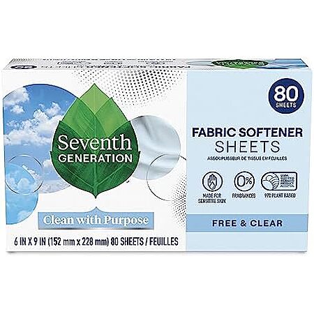 [SnS, AC] $3.80 | Seventh Generation Dryer Sheets Laundry Fabric ...