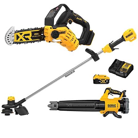 DEWALT 20V MAX XR Brushless String Trimmer Blower Kit with 20V 8 in ...