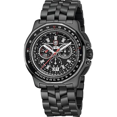 Luminox Men's Watch - F-22 Raptor Black Dial with Titanium Band $599.96 ...