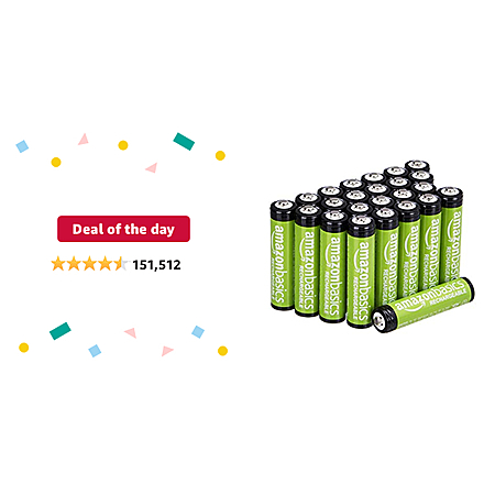 Deal of the day for Prime Members: Amazon Basics 24-Pack AAA ...