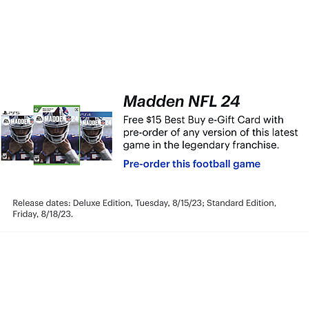 Madden 24 Standard Edition Xbox Series X and PS5 $69.99 includes free ...