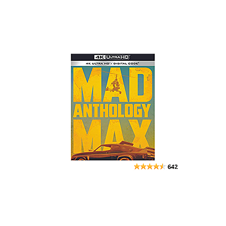 Mad Max 4-Film Anthology (4K Ultra HD + Digital) - $39.99 - 2022-11-20