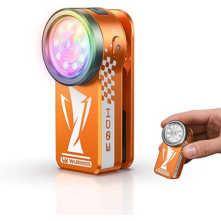 Wurkkos HD03-X Clip-on flashlight, 680 lumens, 180-meter throw, White ...