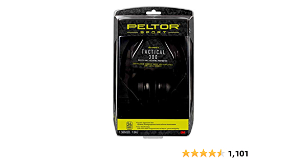 Peltor Sport Tactical 300 Electronic Hearing Protector, Ear Protection ...