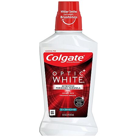 16-Oz Colgate Optic White Alcohol-Free Whitening Mouthwash + $4 ...
