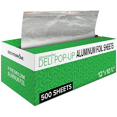 {$17.50 S&S/Clip Q YMMV) 500 Count Pre-Cut Deli Aluminum Foil Sheets ...