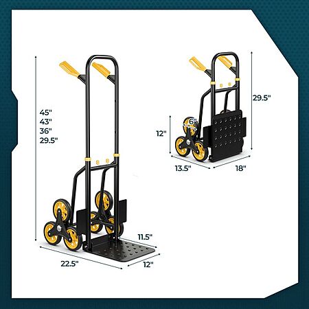 $100 FS Target by COSTWAY Stair Climber Hand Truck with Telescoping ...