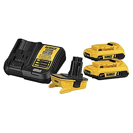 18V to 20V Dewalt Battery Adapter Kit w/ 2x 2.0Ah Batteries (DCA2203C ...