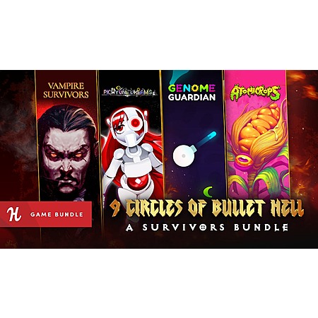 9 Circles of Bullet Hell Game Bundle (PCDD): Vampire Survivors ...
