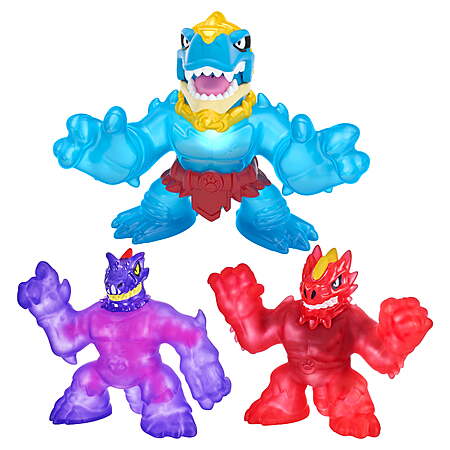 3-Pack Heroes of Goo Jit Zu Ultra Raptor Toys: Dinogoo Tyro, Blazagon ...