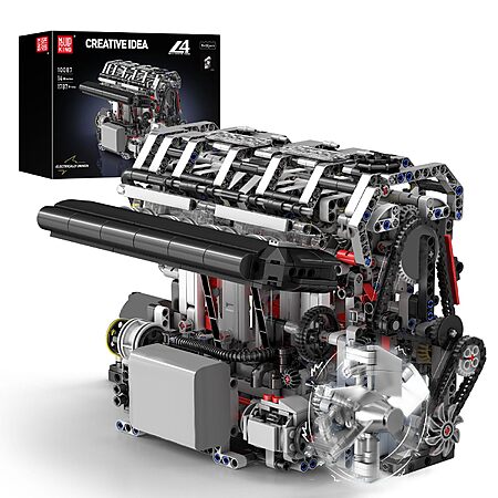 Mould King 10087 L4 Gasoline Engine Building Blocks Kit - 1787 Pieces ...