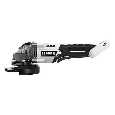 HART 20-Volt Brushless 4-1/2-inch Angle Grinder/Cutoff Tool (Tool Only ...