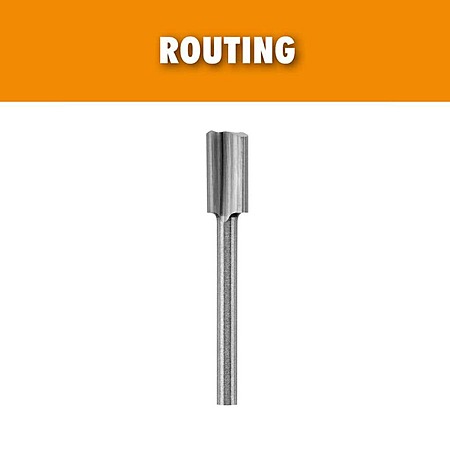 RYOBI Rotary Tool 1/4 in. Straight Routing Bit (For Wood and Plastic ...