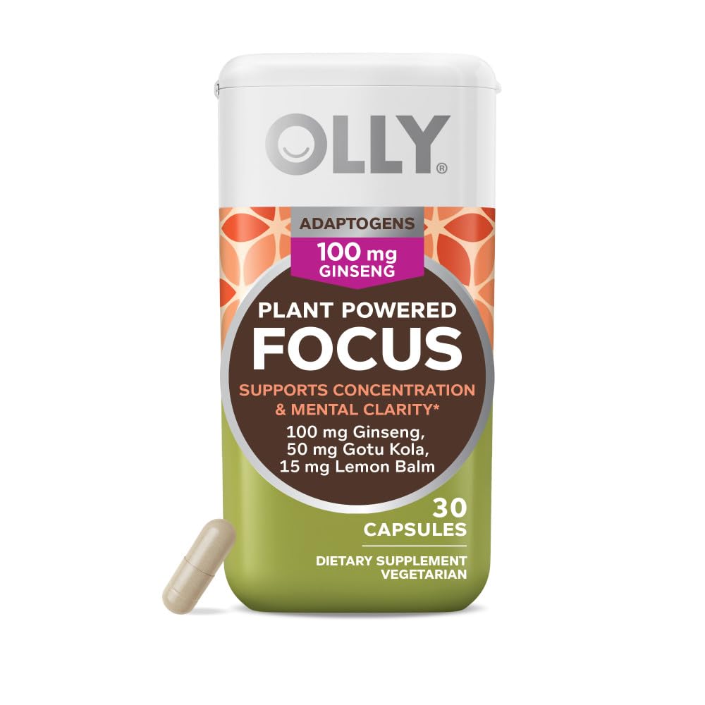 30-Count OLLY Plant Powered Focus Adaptogens Capsules $9 w/ S&S & More ...