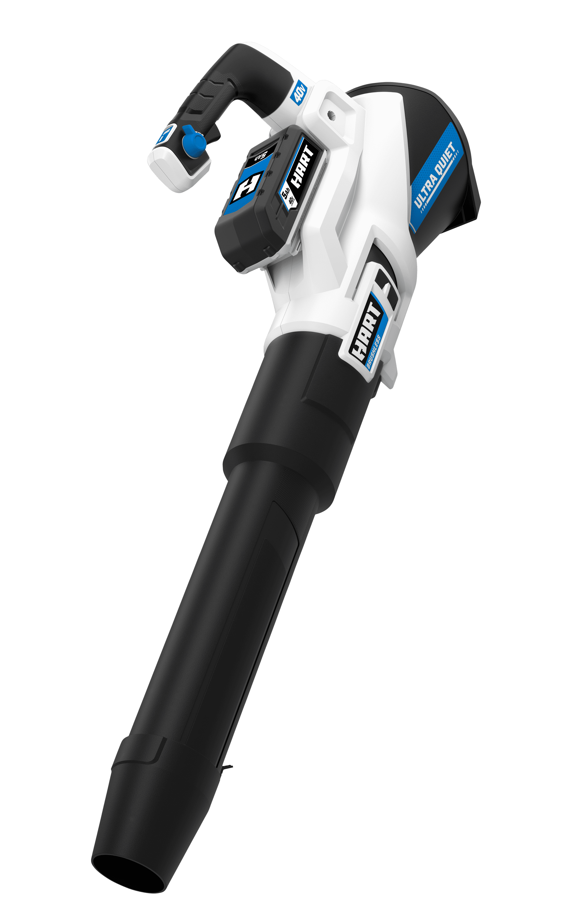 HART 40V Cordless Supercharge Brushless 650 CFM Blower w/ (1) 5.0 Ah ...