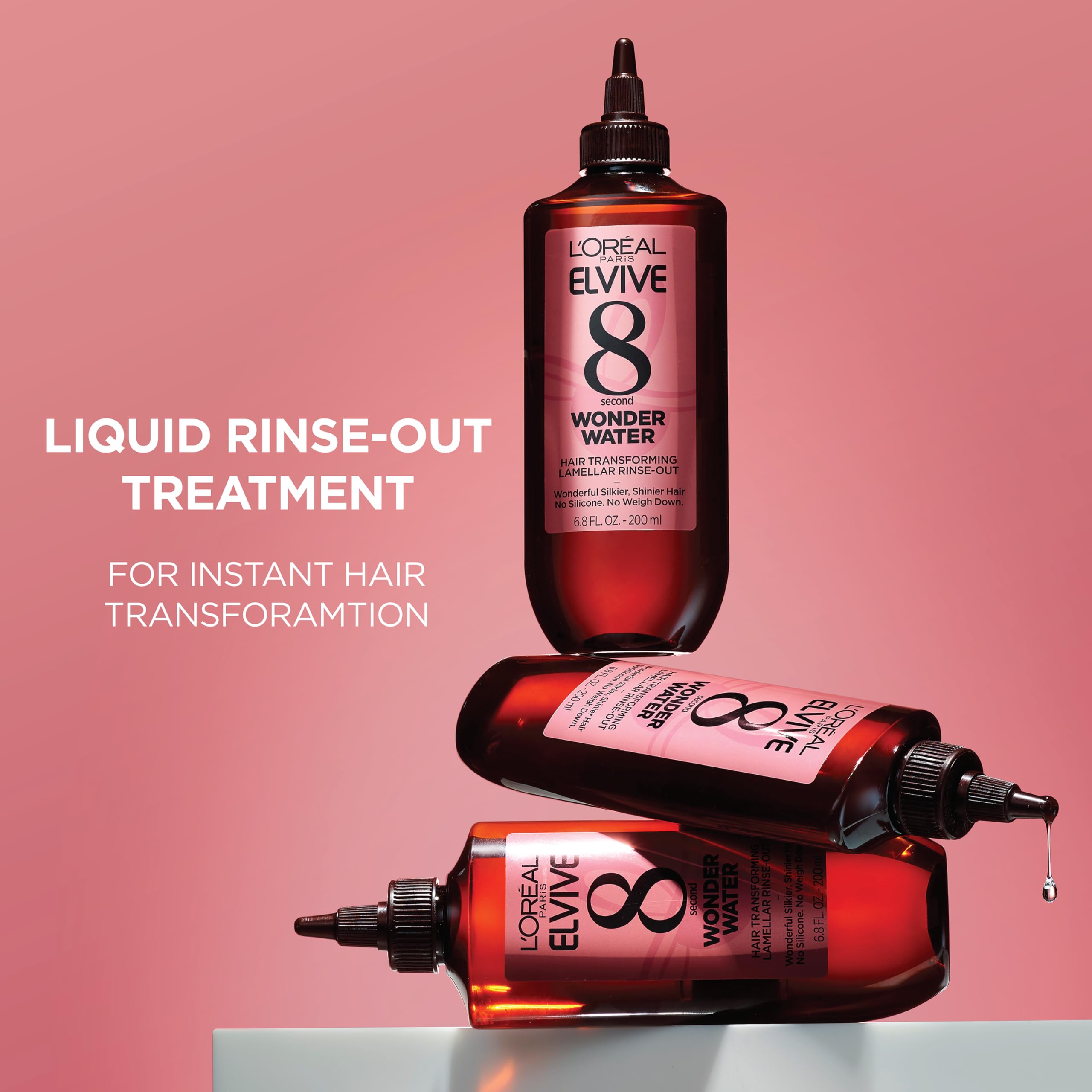 2-Pack 6.8-Oz L'Oreal Paris Elvive 8 Second Wonder Water Lamellar Rinse ...