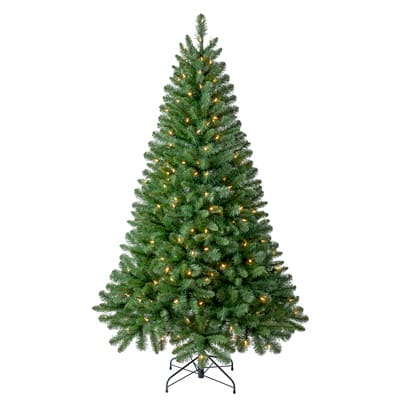 6' Ashland Pre-Lit Windham Spruce Artificial Christmas Tree (w/ 200 ...