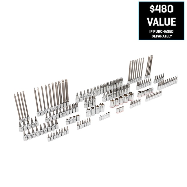 153-Piece Kobalt Hex/Phillips/Slotted/Square/Torx/Tr Torx Bit Driver ...