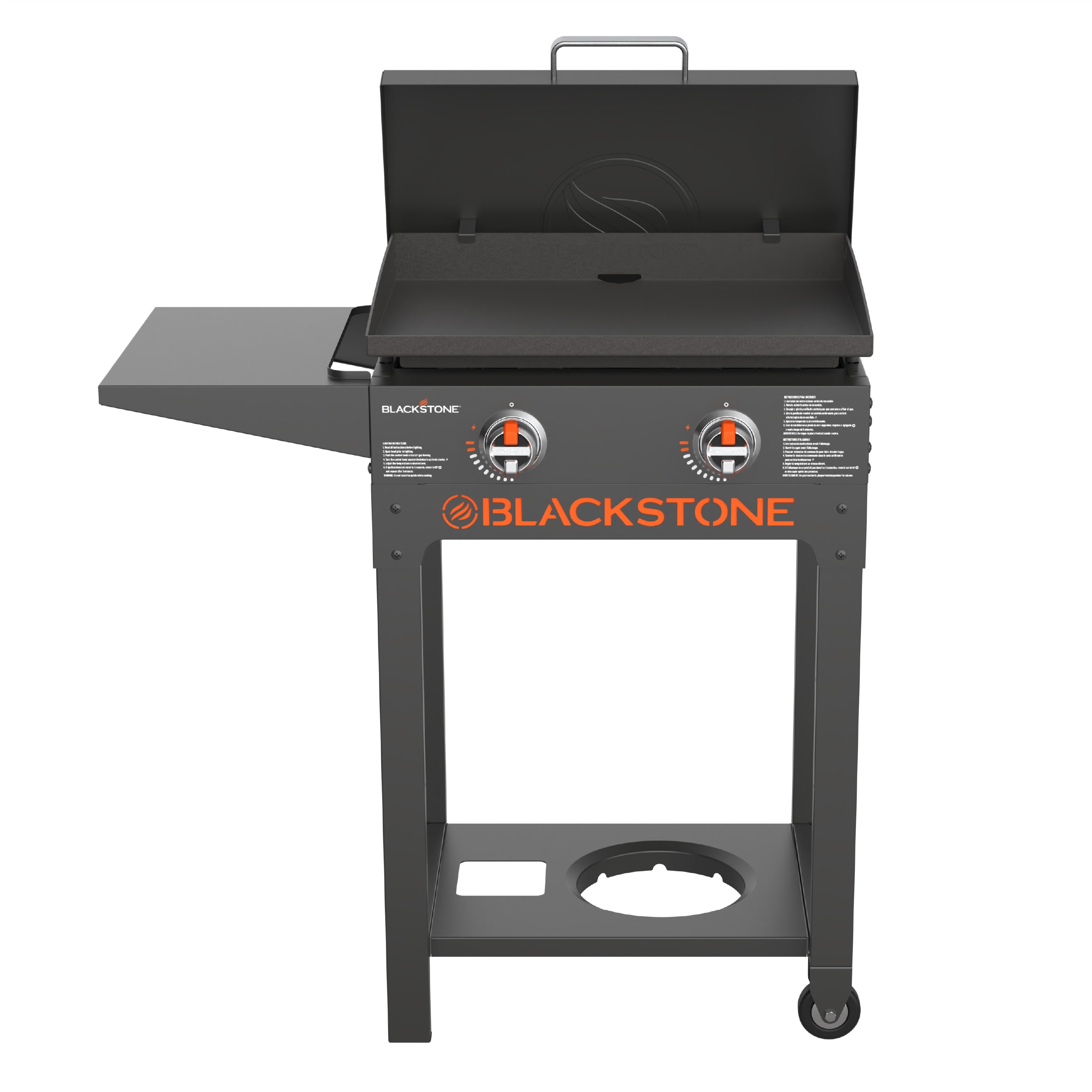 Blackstone Original 22" Gunmetal Pedestal Griddle 2-Burner Liquid ...