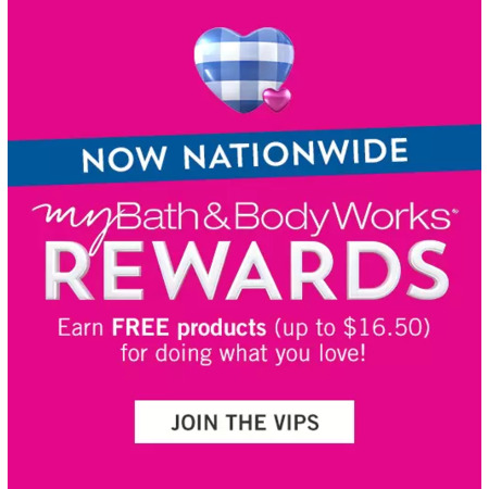 Bath Body Works Rewards Program Register and Get 10 off a 30 Purchase Free Sign up