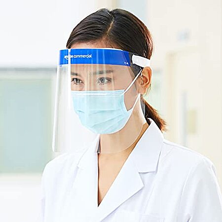 2-Pack AmazonCommercial Transparent Safety Face Shield $1.95 + Free S&H ...