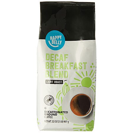 32-Oz Happy Belly Decaf Breakfast Blend Ground Coffee (Light Roast) $7 ...
