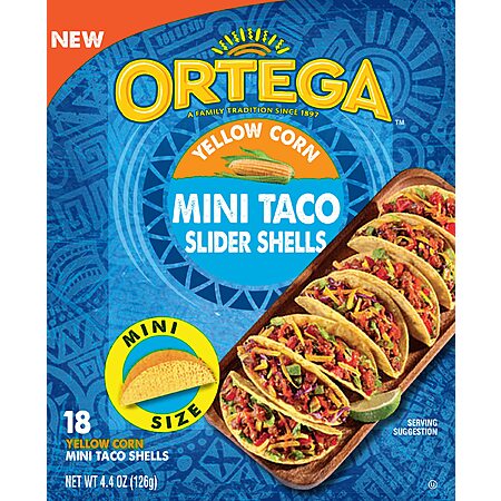 18-Count Ortega Mini Taco Slider Shells (Yellow Corn) $2.50 w/ S&S ...