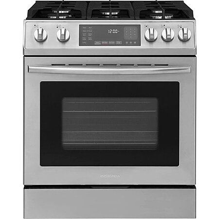 4.8 Cu. Ft. Insignia Freestanding LP/Natural Gas Convection Range w ...