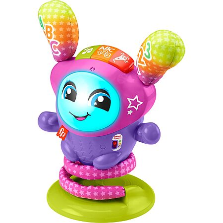 Fisher-Price Baby & Toddler Learning Toy DJ Bouncin’ Star with Music ...