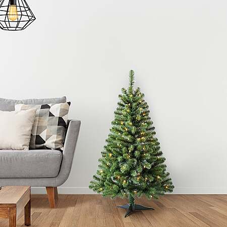 4 Ashland Pre Lit Lakewood Spruce Artificial Christmas Tree w 100 Clear or Multicolor Lights 20 at Michaels w Free Store Pickup