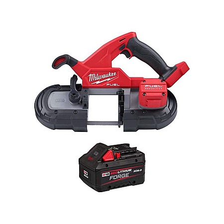 Milwaukee M18 FUEL 18V Li-Ion Brushless Compact Bandsaw w/ FORGE 8Ah ...