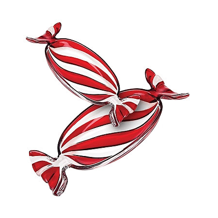 Set of 2 Godinger Red Peppermint Wrapper Crystal Candy Trays $6.36 + Free Pickup at Macy's or ...