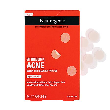 24-Count Neutrogena Stubborn Acne Ultra-Thin Blemish Patches - 2025-11-30
