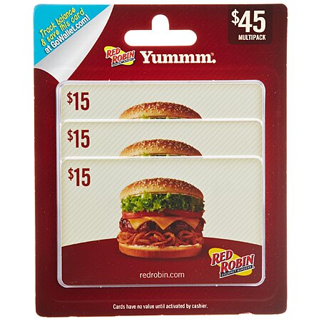 3-Pack Red Robin $15 Gift Cards $38.25 + Free Shipping - 2025-12-15