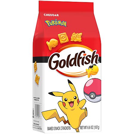 6.6-Oz Goldfish Pokémon Cheddar Cheese Crackers: 2 for $3.74 ($1.87 ea ...