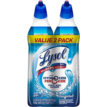 2pk 24oz Lysol Toilet Bowl Cleaner Gel (Ocean Fresh) - 2026-03-22