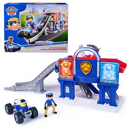 Paw Patrol Search & Rescue Lift 'N' Repair Playset w/ Exclusive Ryder ...