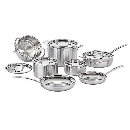 Walmart+ Members: Cuisinart MultiClad Pro 12-Piece Triple Ply Stainless ...
