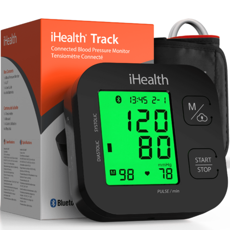 iHealth Track Plus Bluetooth Upper Arm Blood Pressure Monitor with Wide ...