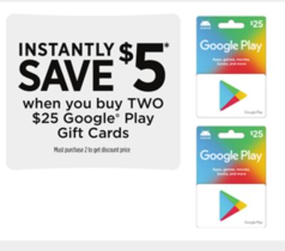 Dollar General in store, two $25 Google Play gift cards for $45 - 2023 ...